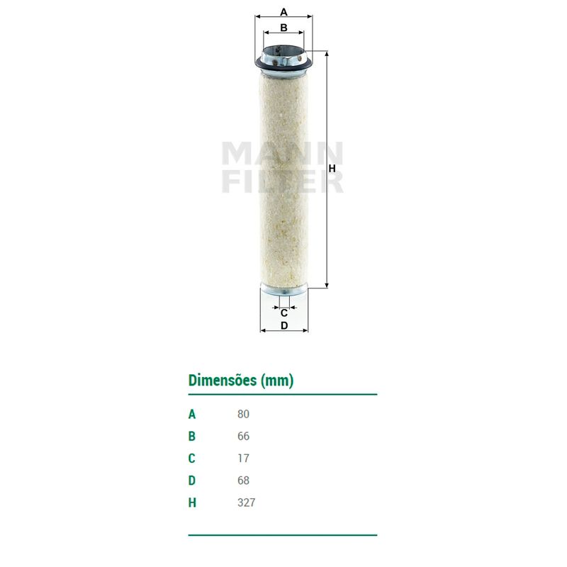 Filtro De Ar Do Motor Range Rover F4000 Mann Filter Cf700 | DPaschoal ...