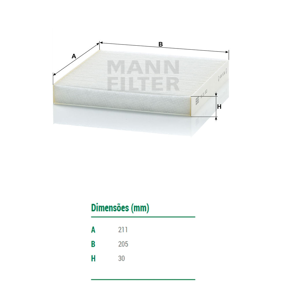 Filtro De Ar Condicionado City Hrv Mann Filter Cu21003 | Dpaschoal - dpaschoal