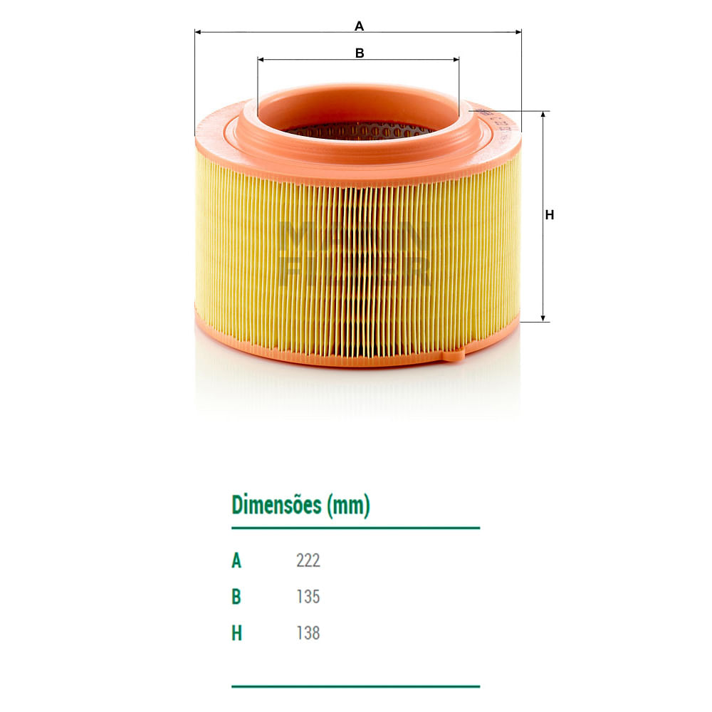 Filtro De Ar Do Motor Ranger Mann Filter C22024 | DPaschoal - dpaschoal
