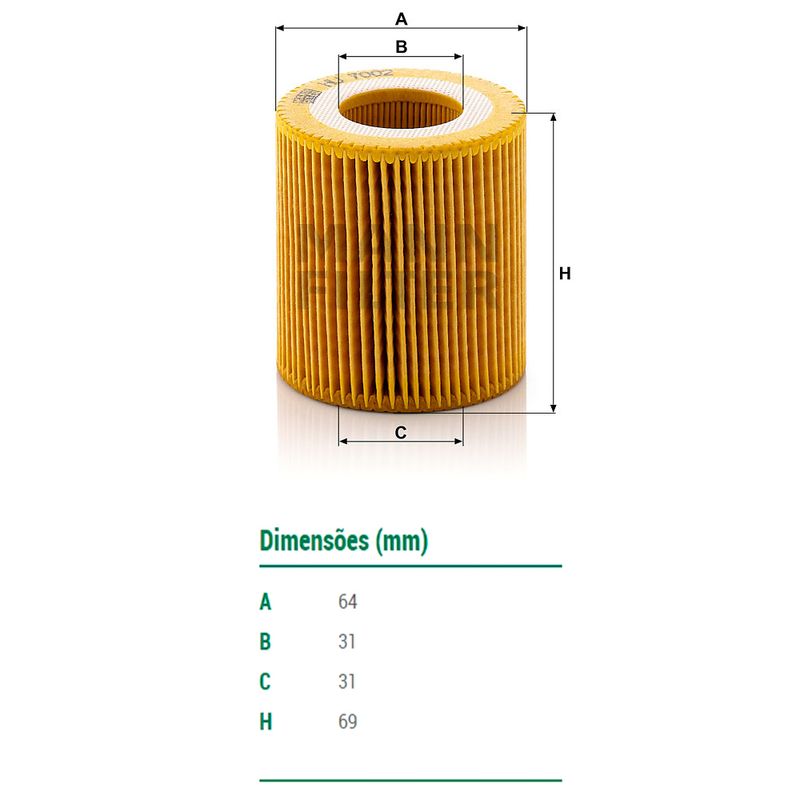 Filtro De Oleo Mann Filter Hu7002Z Ford Ranger | DPaschoal - dpaschoal