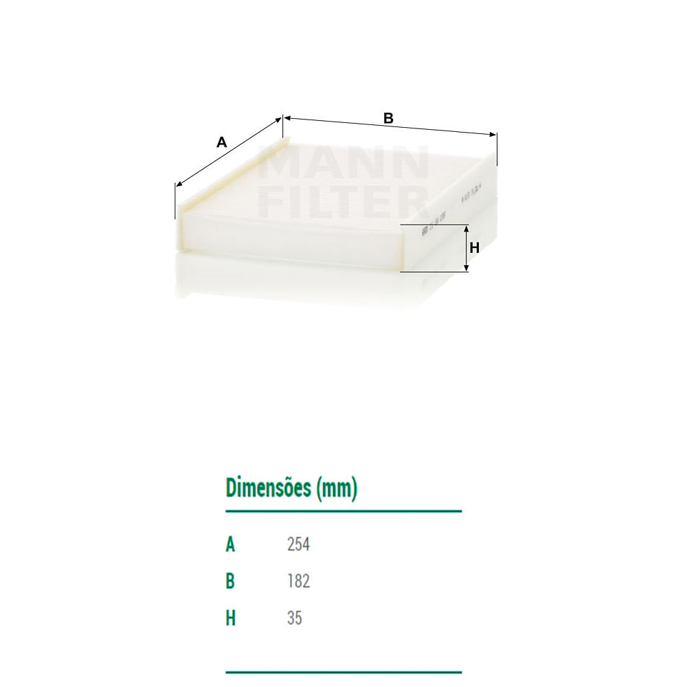 Filtro De Ar Condicionado Cu26006 Mann Filter | DPaschoal - dpaschoal
