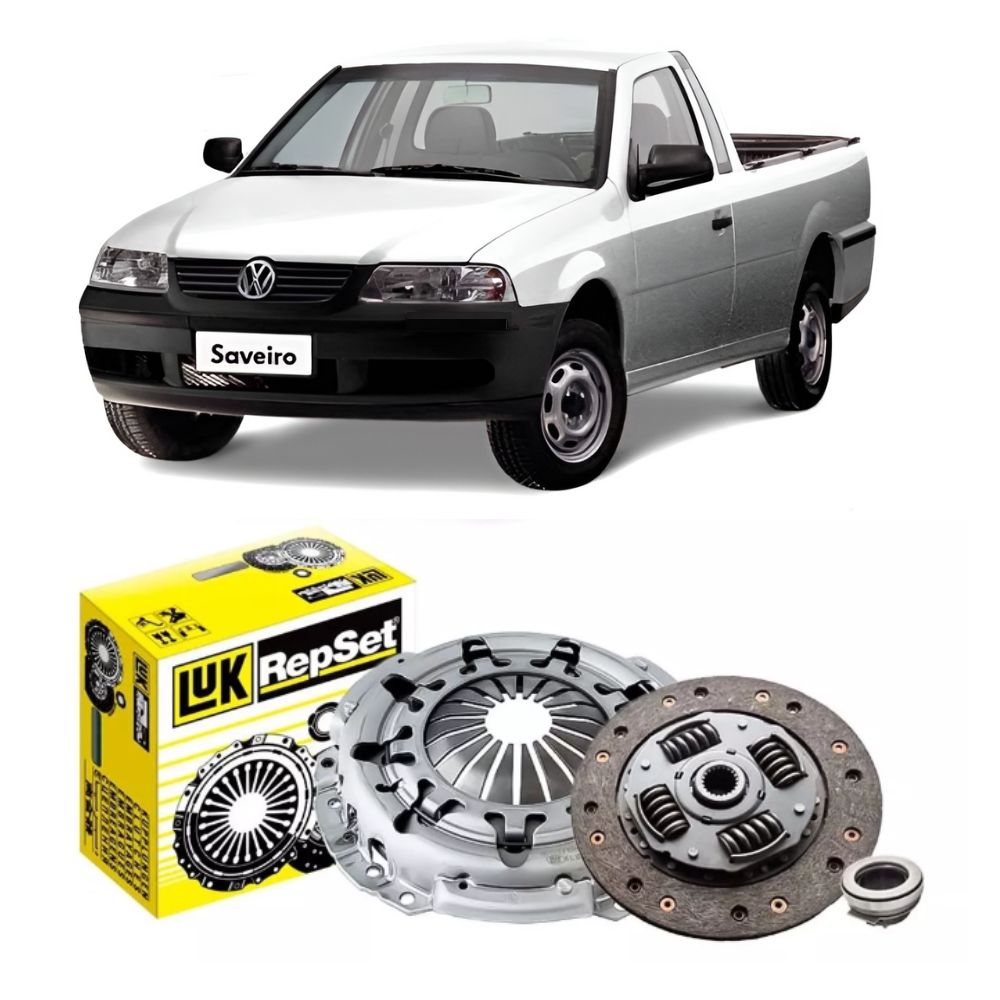 Kit Embreagem Volkswagen Saveiro 1.6 8V 2004 a 2023 Luk 620 3127 00 0 | DPaschoal - dpaschoal